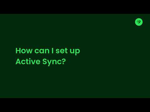How can I set up Active Sync?