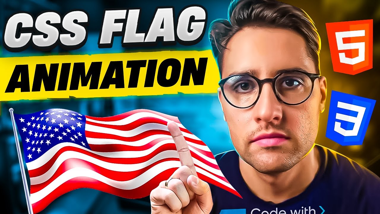 Creative Flag Animation With Css Youtube
