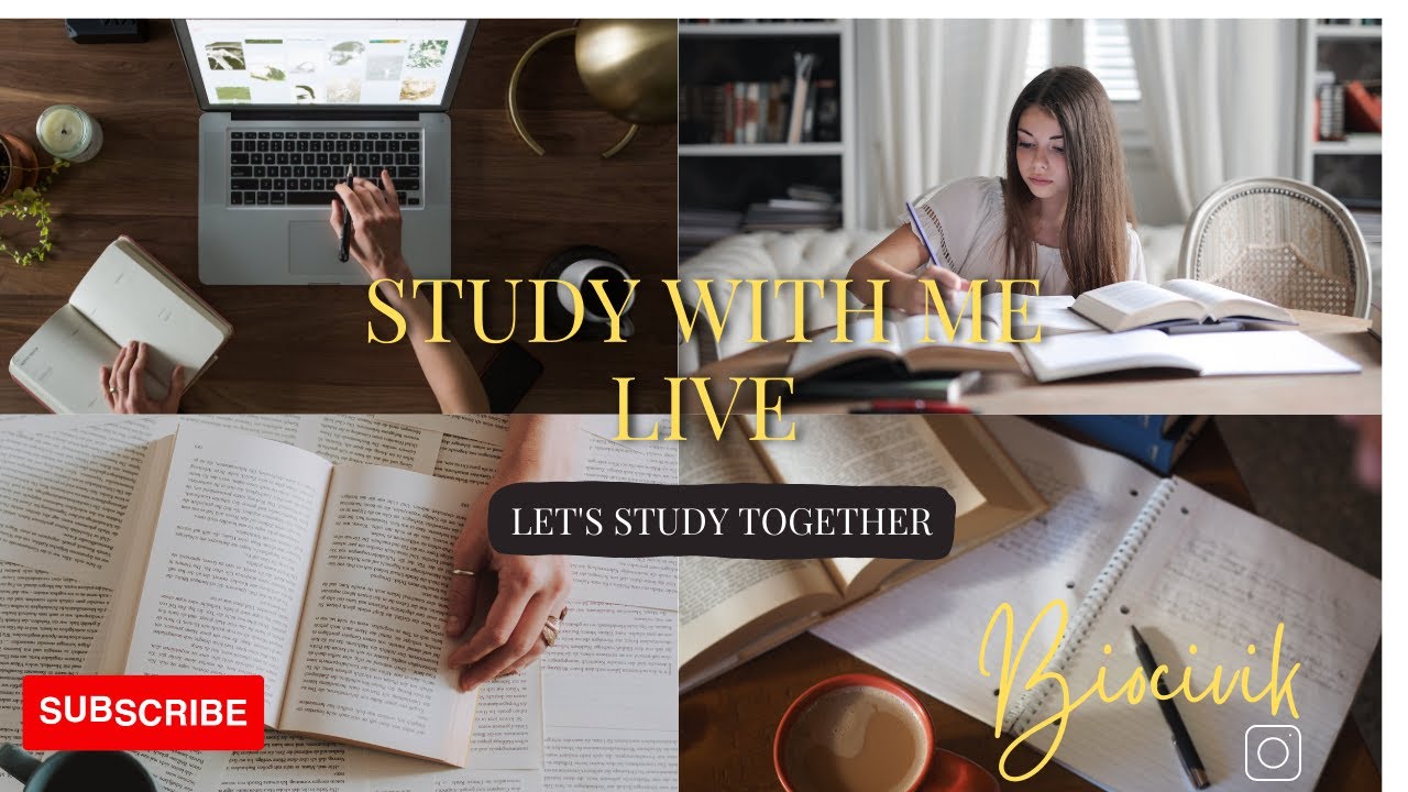 real time study with me : 2 hour pomodoro session with break . - YouTube