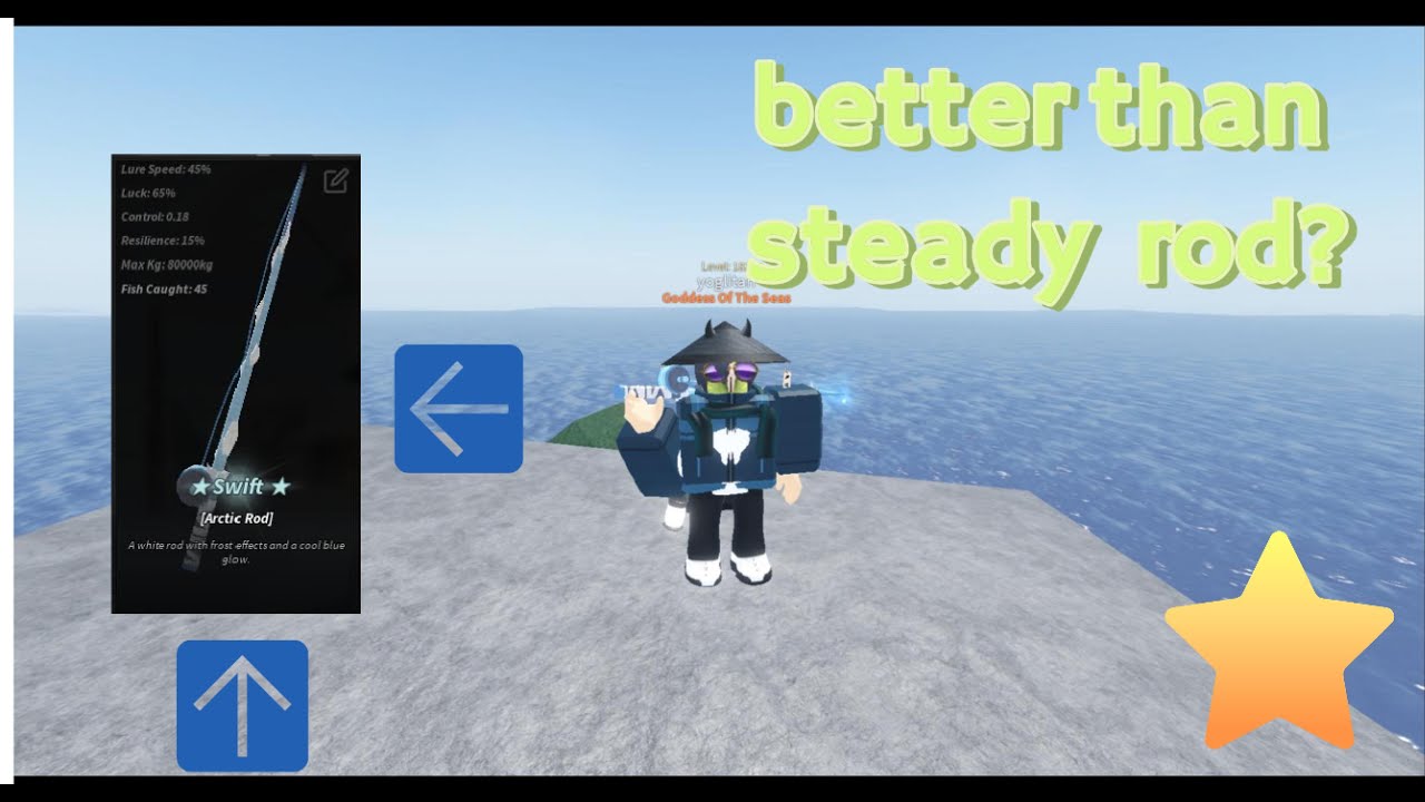 the best rod for beginners in fisch better than steady rod? - YouTube