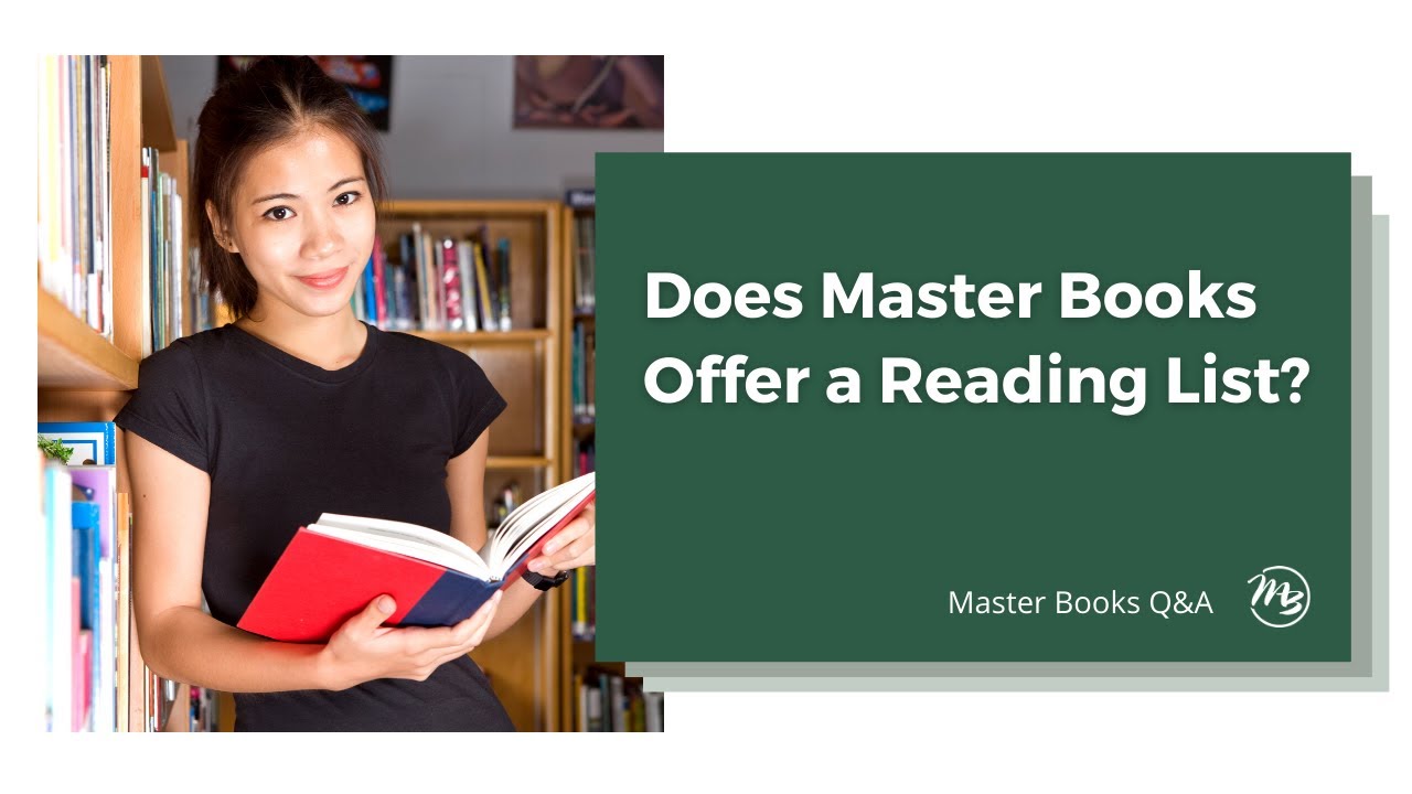 Does Master Books Offer a Reading List ? // Master Books Homeschool ...