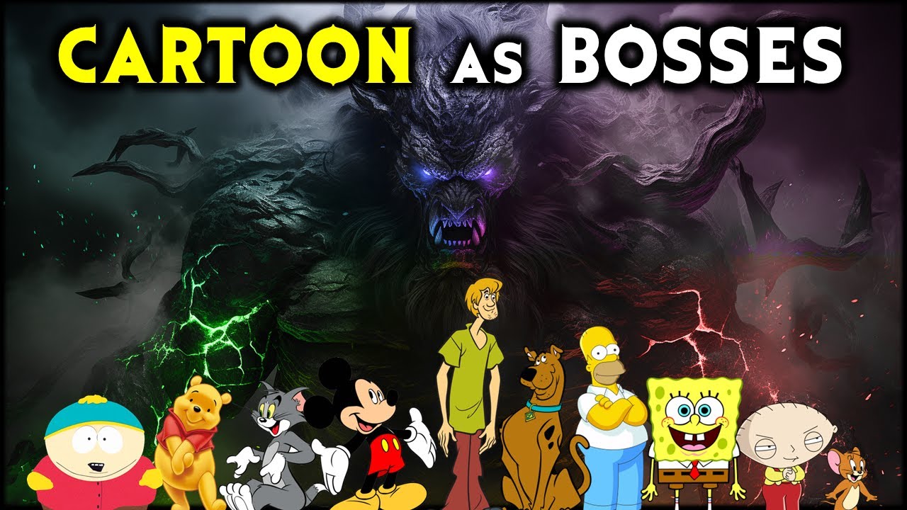 Top Cartoon Characters Reimagined as Game Bosses - YouTube