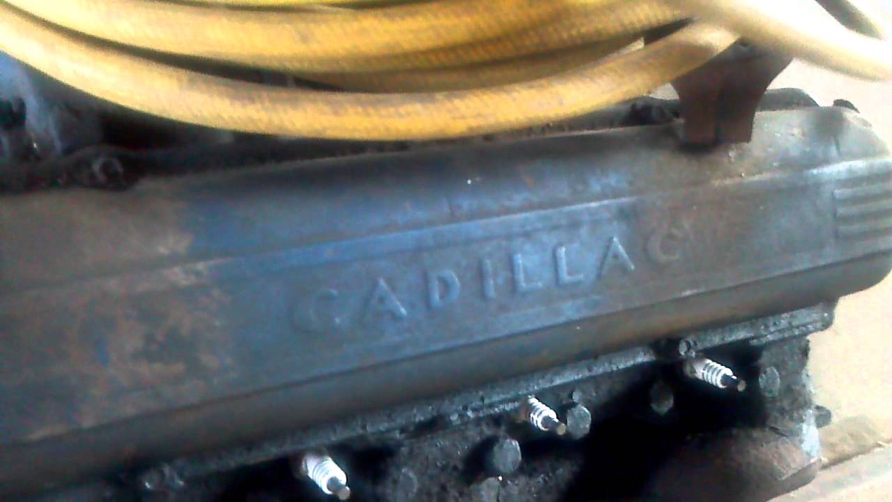 Classic Cadillac V8 engine - YouTube