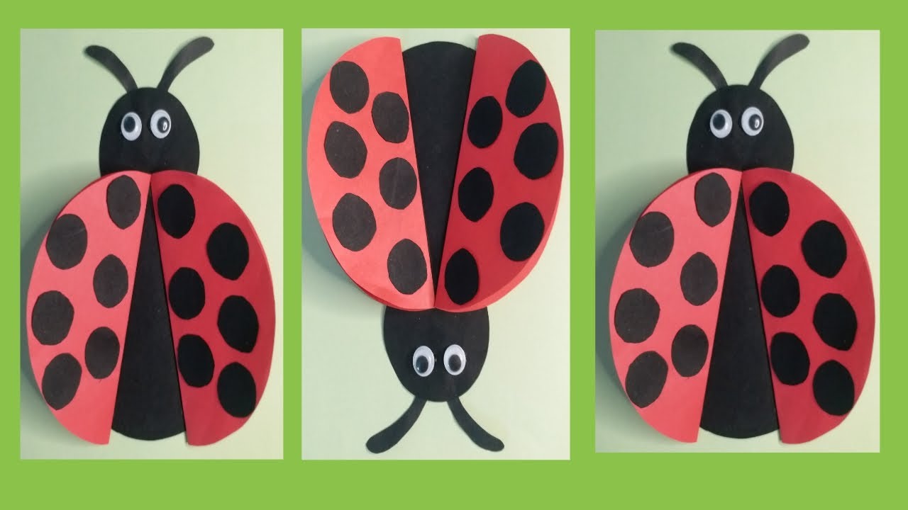 Paper craft of Ladybug - Paper craft - Paper Ladybug - Craft idea ...