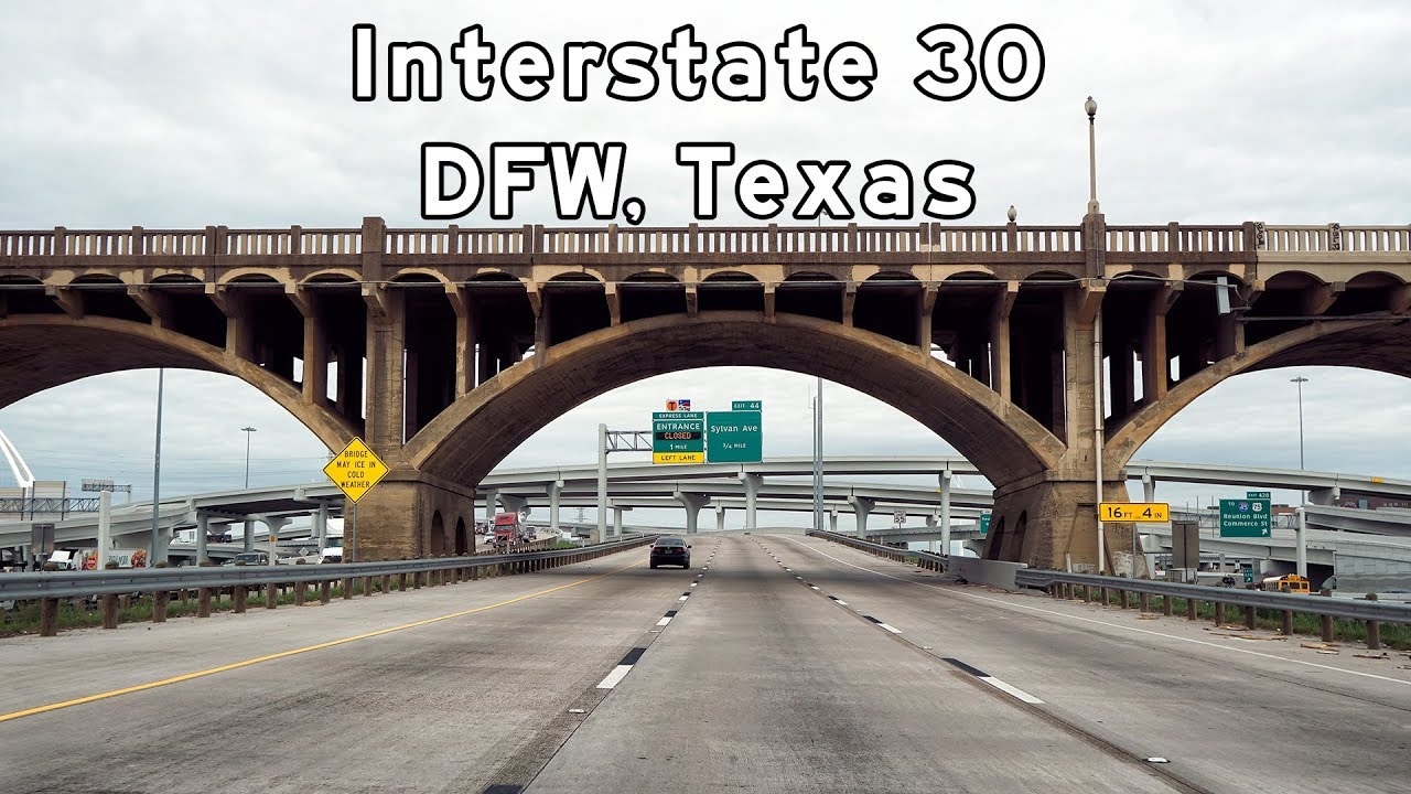 Interstate 30 West - Dallas / Forth Worth (DFW), Texas - 2018/04/06 ...