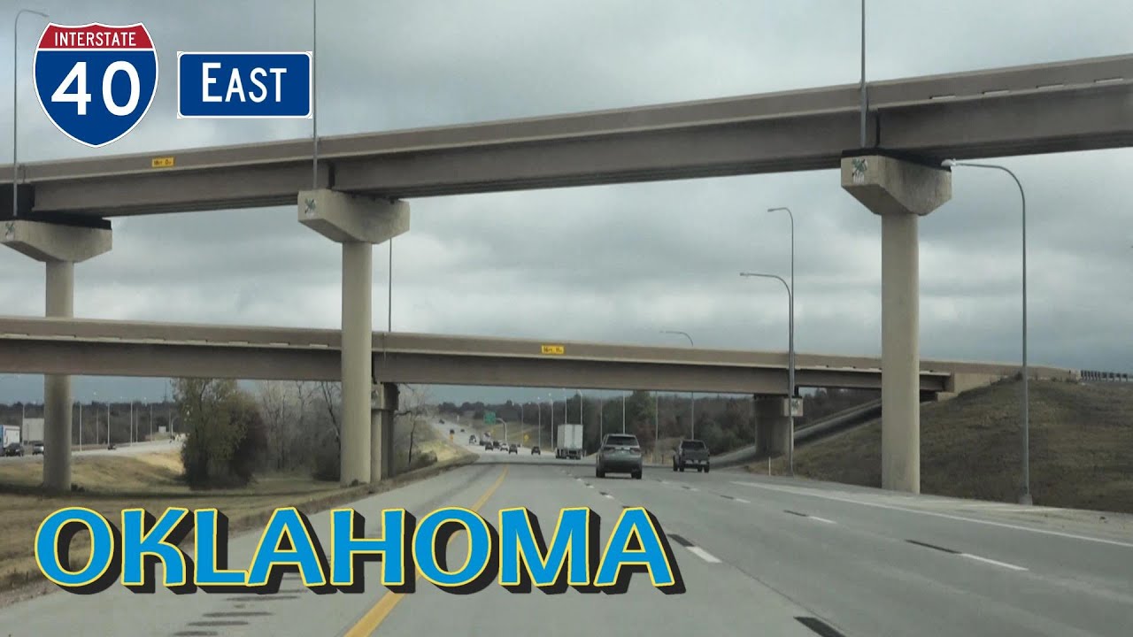 I-40 EAST in Oklahoma: Kickapoo Turnpike to Indian Nation Turnpike ...