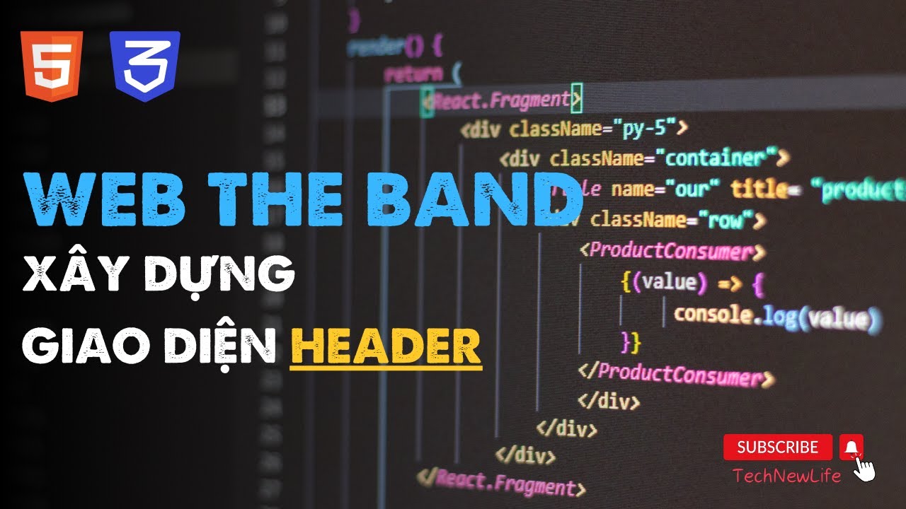 Xây Dựng Giao Diện Header | Hướng Dẫn Cắt Giao Diện Web The Band Bằng ...