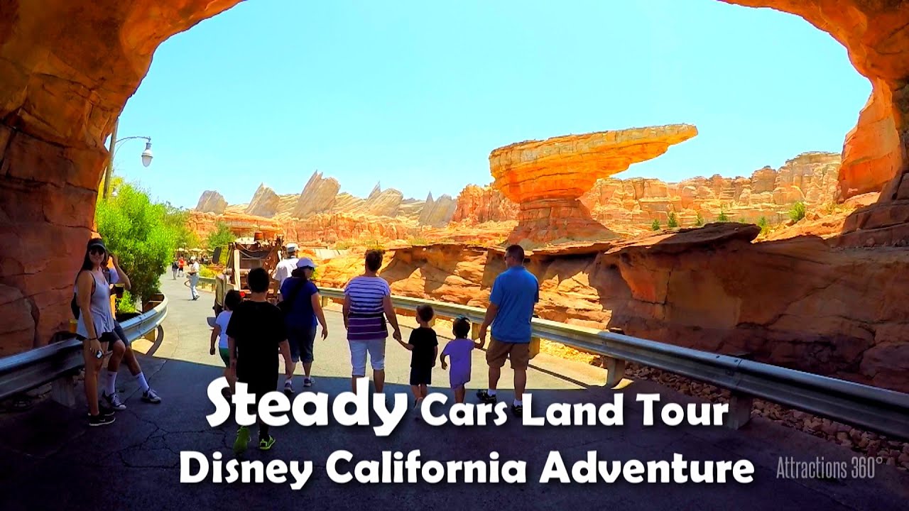 [HD] Full Steady Tour of Cars Land at Disney California Adventure 2016 ...