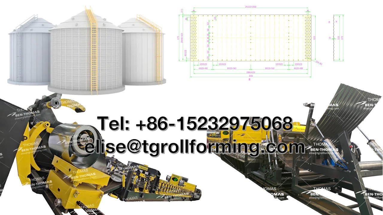 grain silo equipment | corrugated panel forming machine | silo panel ...