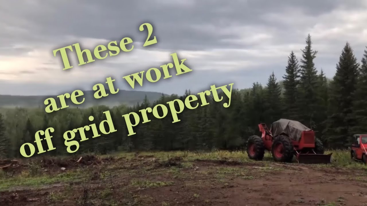 Opening the second driveway on the off grid property - YouTube