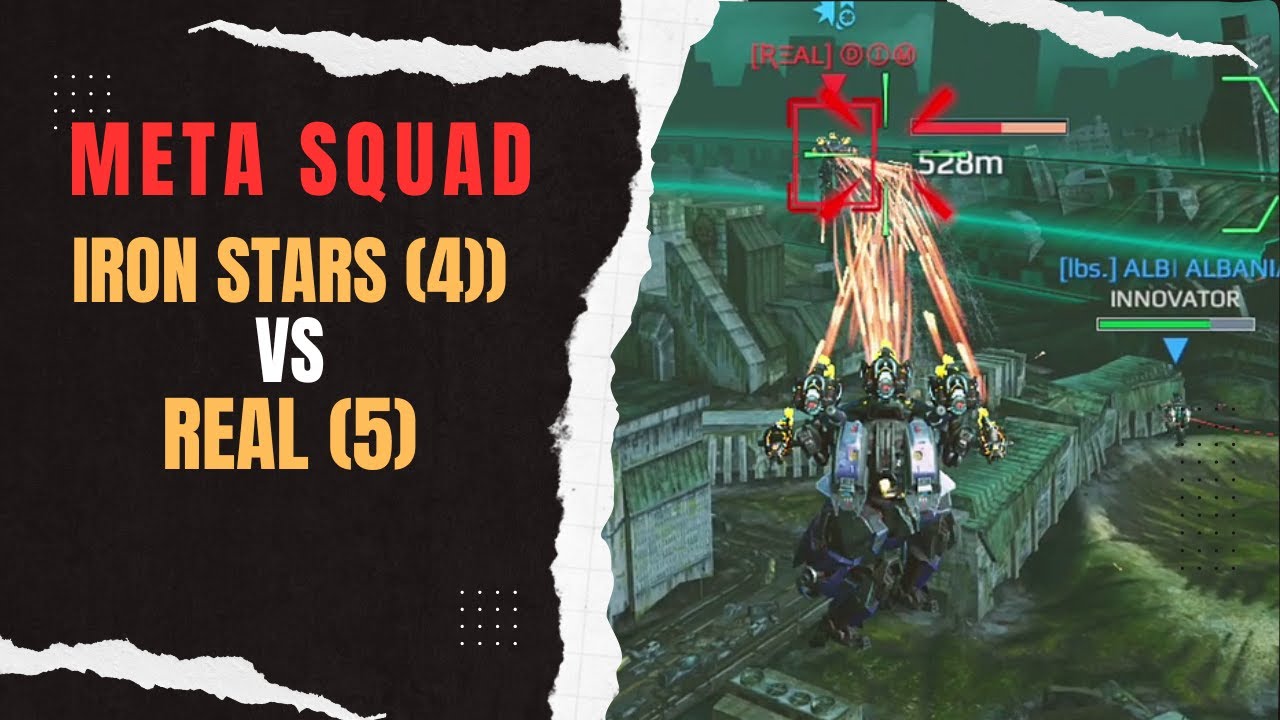 💪 Iron Stars (4) vs Real (5) Clan Battle : War Robots WR - YouTube