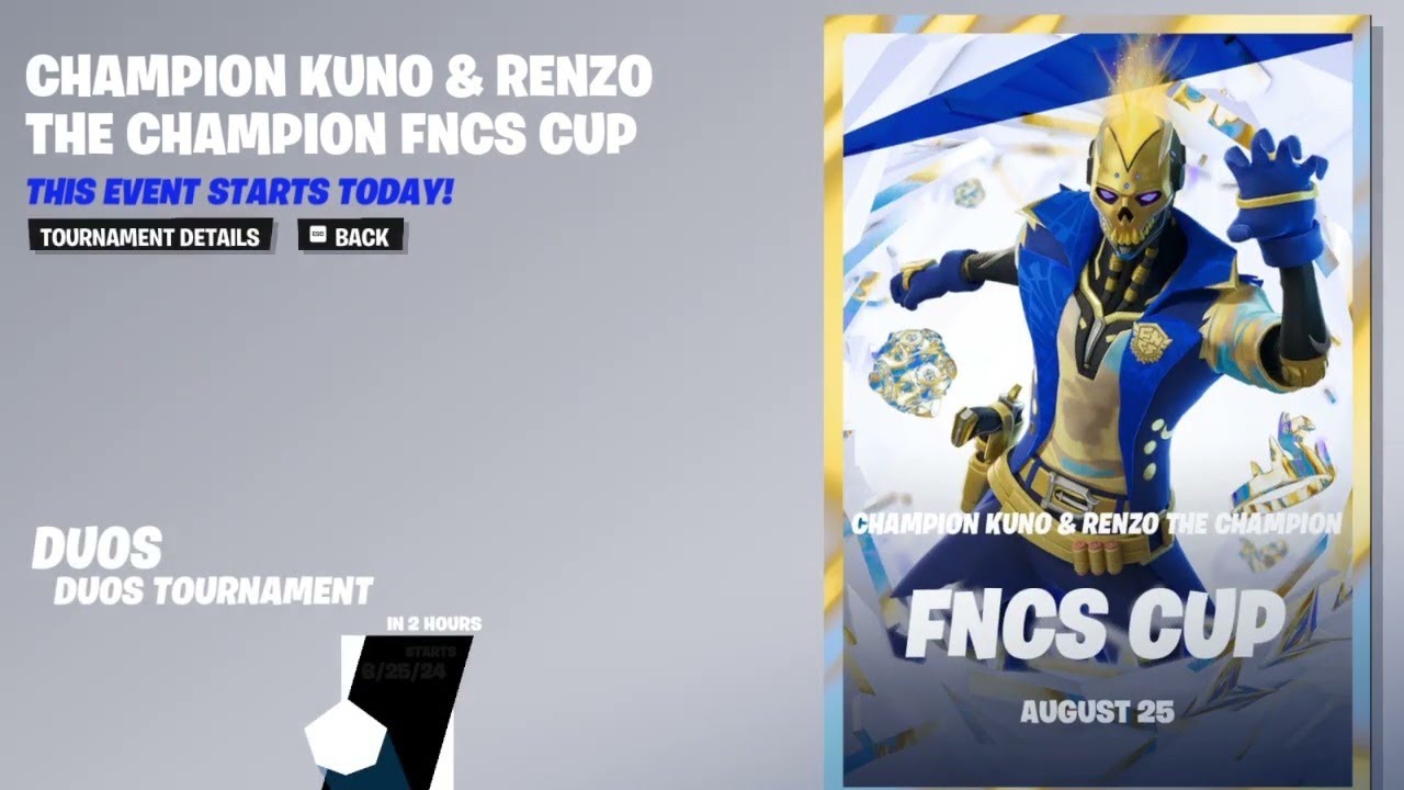 Champion Kuno & Renzo The Champion FNCS Cup - YouTube
