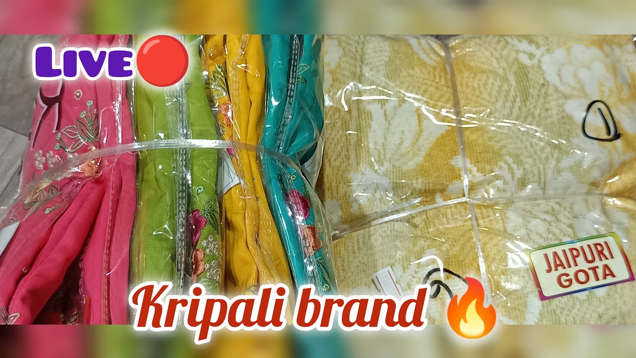 Live🔴 branded suit collection 🥰 kripali brand ...🌈🌼💐🎉 - YouTube