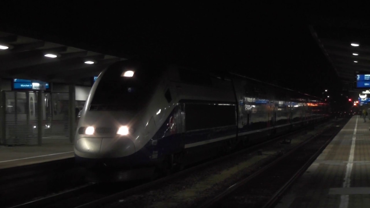 TGV Euroduplex in Augsburg - YouTube