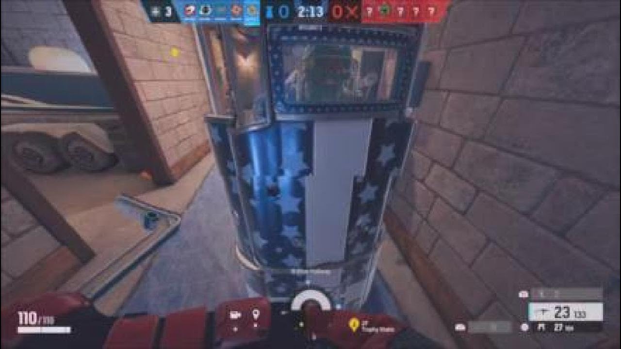 Shield easily killed monty Glitch r6 - YouTube