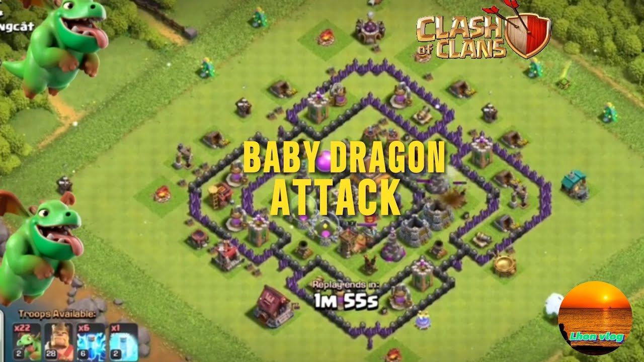 How to attack Baby Dragon COC/Clash of Clans - YouTube