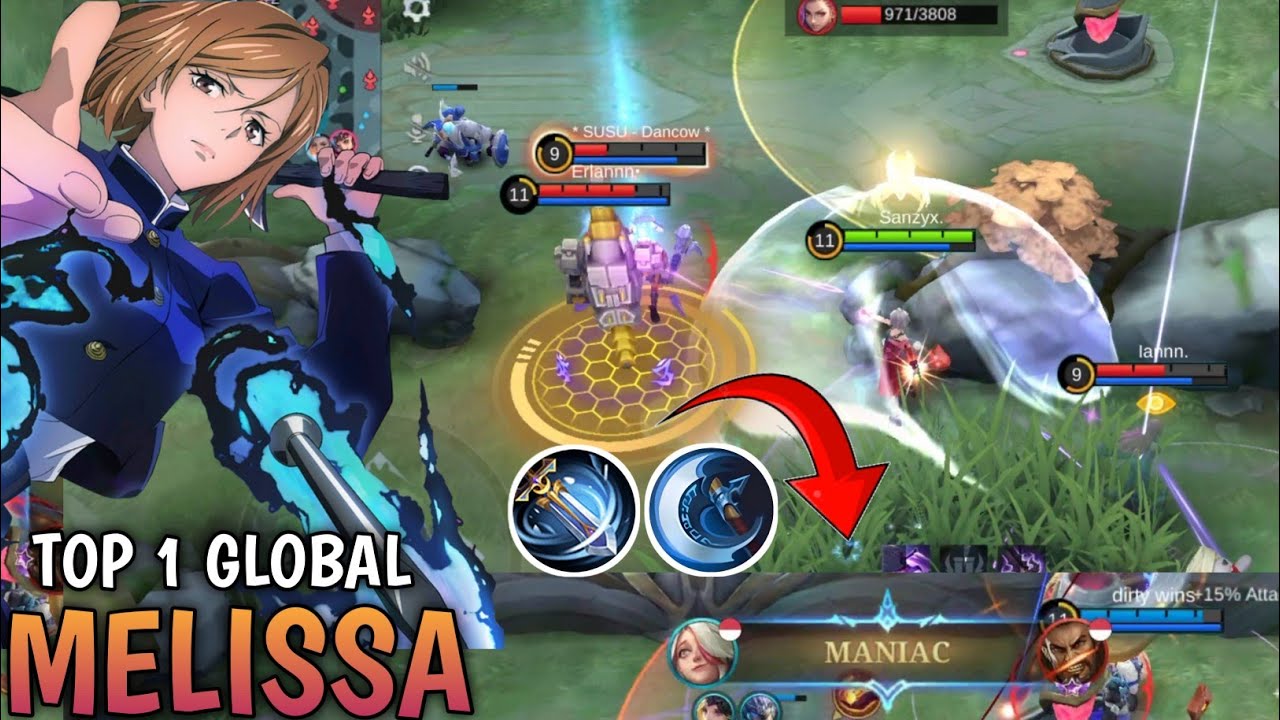 MINIAC!! Build Top 1 Global Melissa - Melissa Best Build 2023 - Mobile ...