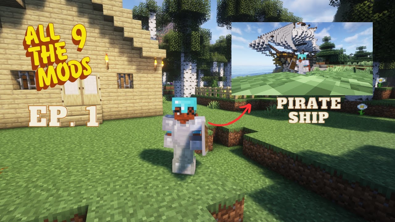 All The Mods 9- ATM9 Episode 1| Getting Started & Raiding a Pirate Ship ...