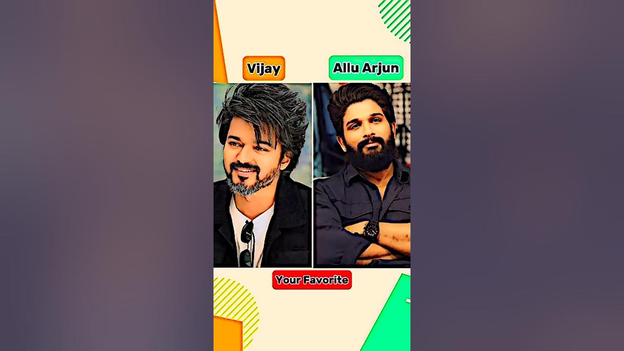 Vijay And Allu Arjun Life Journey Transformation #vijay #alluarjun #ytshorts #shorts - YouTube