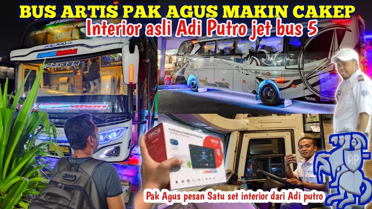 MABES HM KE DUA. INTERIOR JETBUS 5 DI PASANG BUS HM 022. SATU SET PESAN ...
