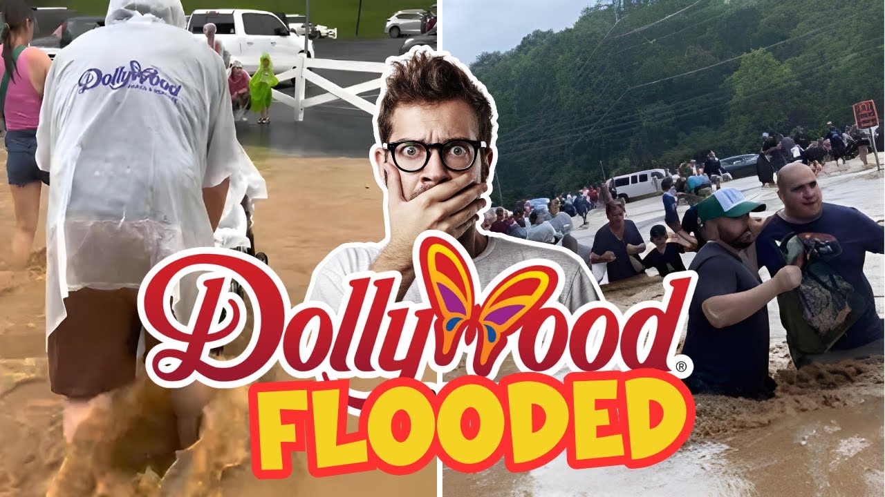 Dollywood Experiences Major Flooding After Flash Flood - YouTube