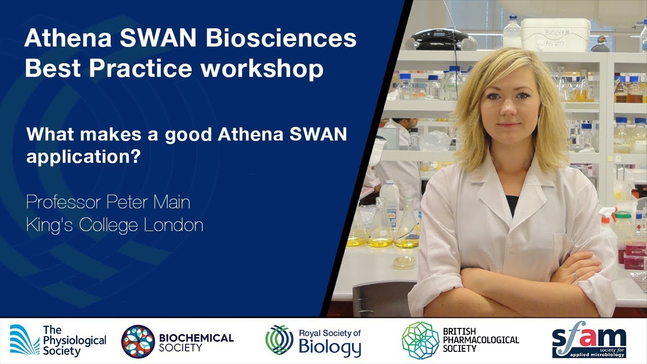 What makes a good Athena SWAN application - Prof Peter Main - YouTube