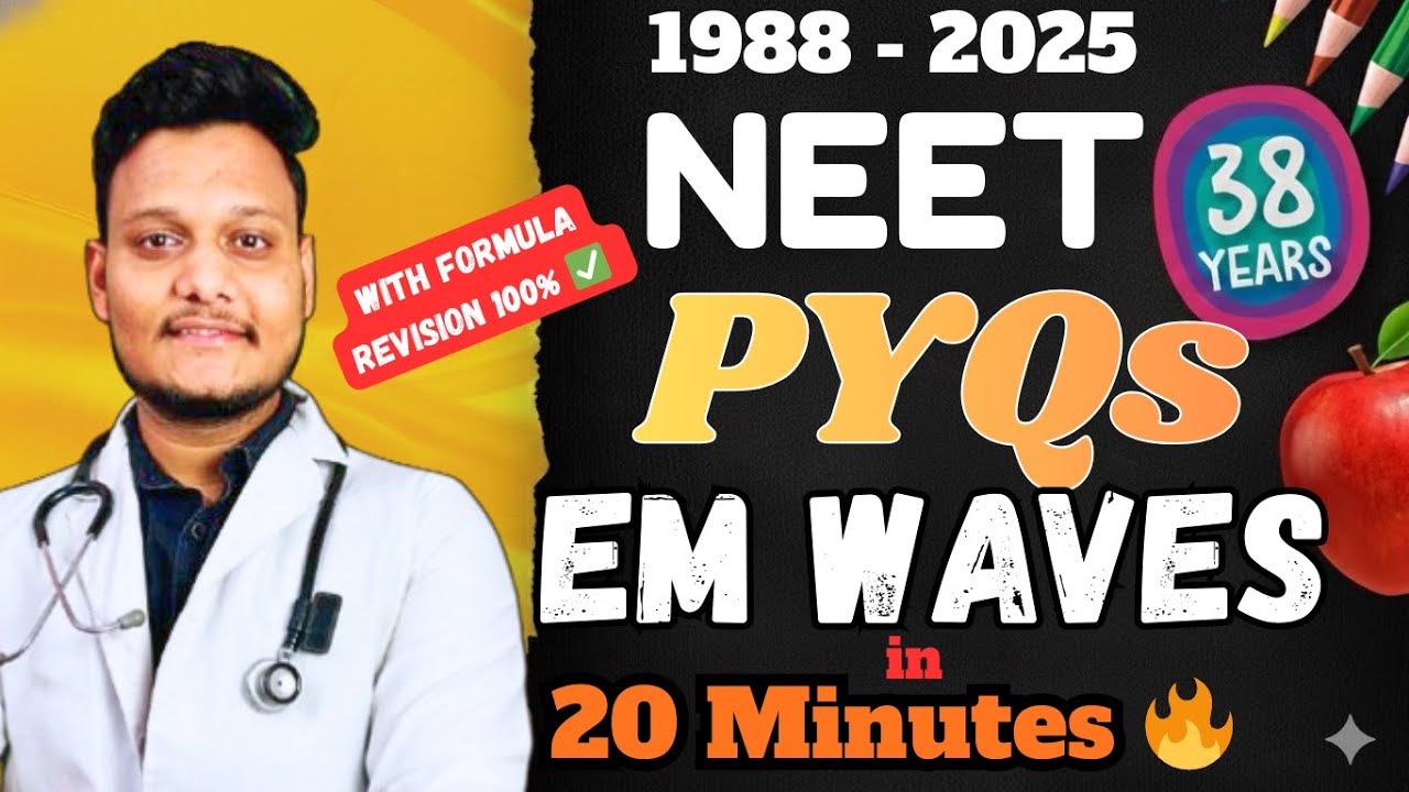 NEET All PYQs : 38 Years EMW Electromagnetic Waves PYQs | NEET PYQ with ...