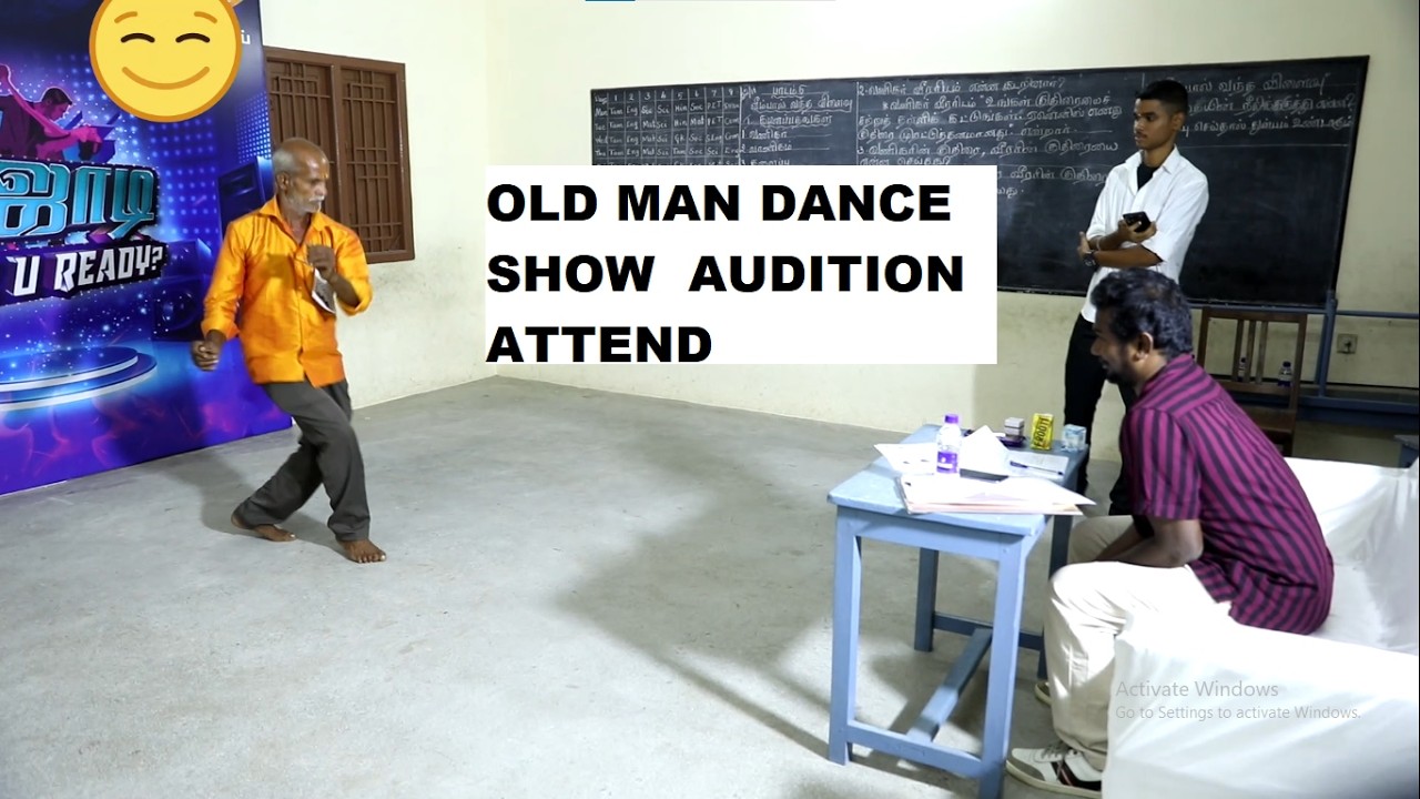 old man DANCE SHOW attend audition very super man - YouTube