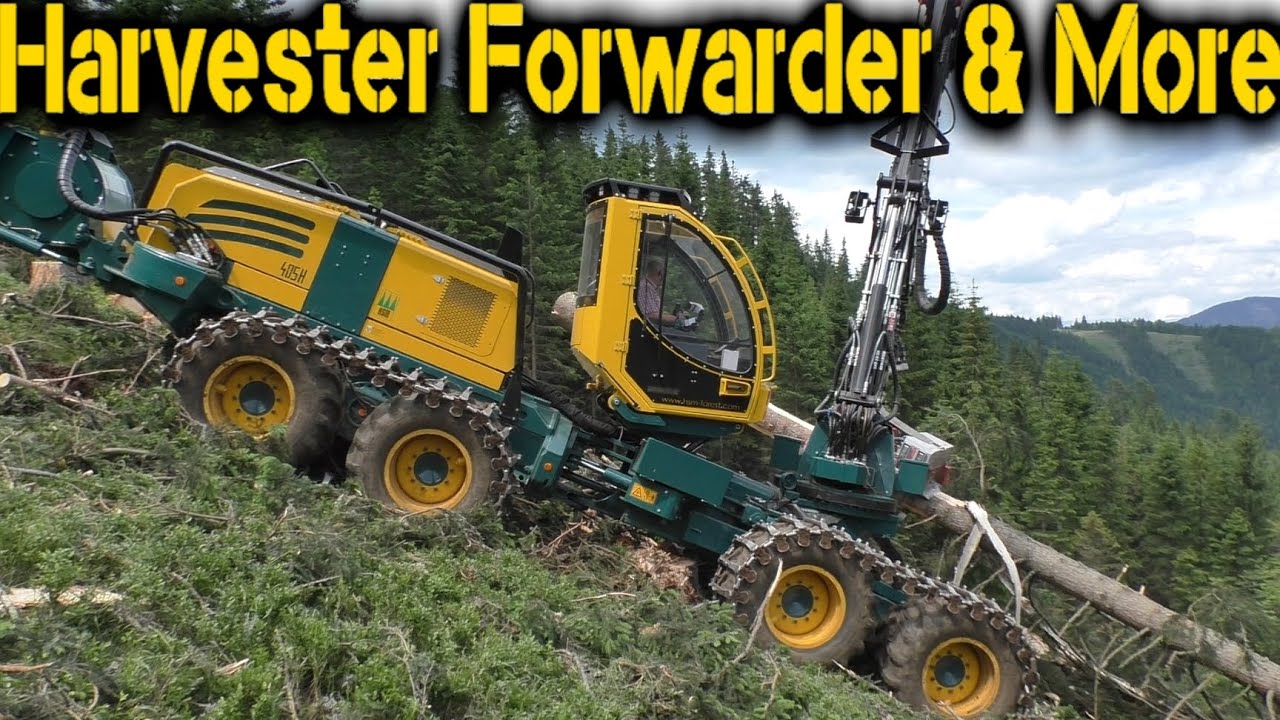 HSM 405H2L Steep Slope Harvester - YouTube