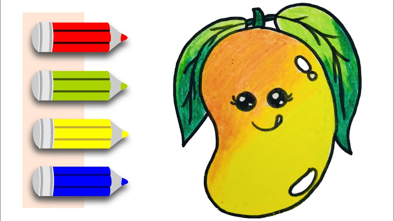 How To Draw Mango | Easy Tutorial - YouTube