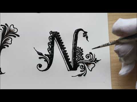 Alphabet N Henna Easy Mehendi Tattoo