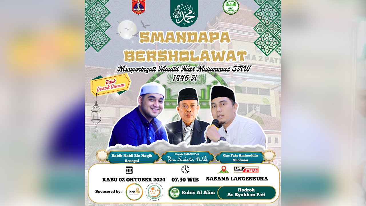 🔴 LIVE STREAMING SMANDAPA BERSHOLAWAT BERSAMA HABIB NABIL BIN NAQIB ...