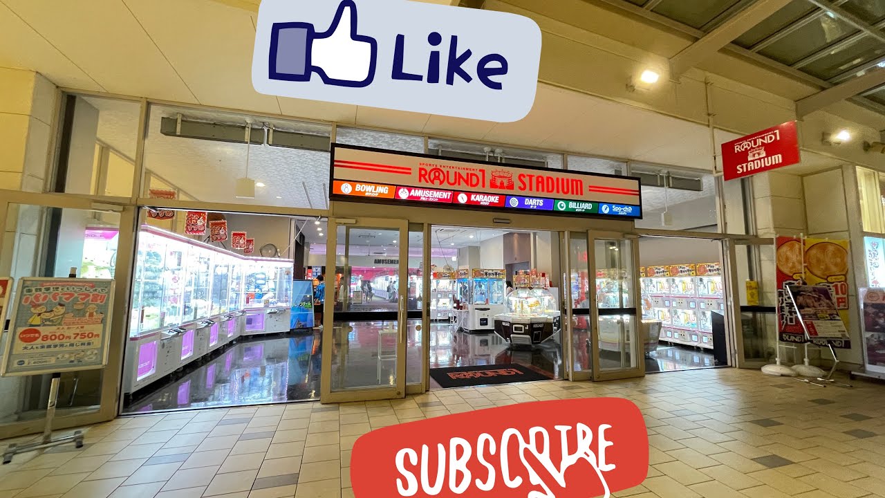 [Round 1]Round One Stadium LaLaport Shinmisato shop，直擊全場景品👾👾#夾公仔機 #日本 ...