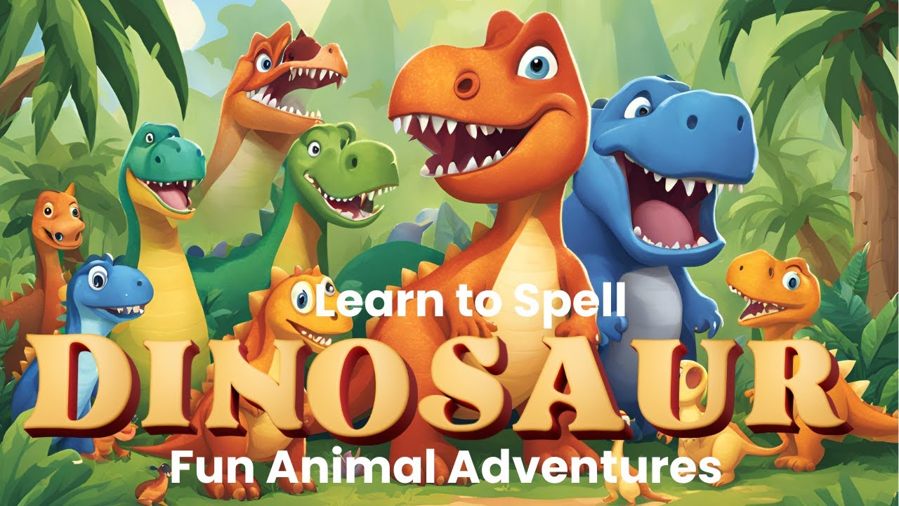 🌟 Learn to Spell Dinosaur with Fun Animals! 🦖 - YouTube