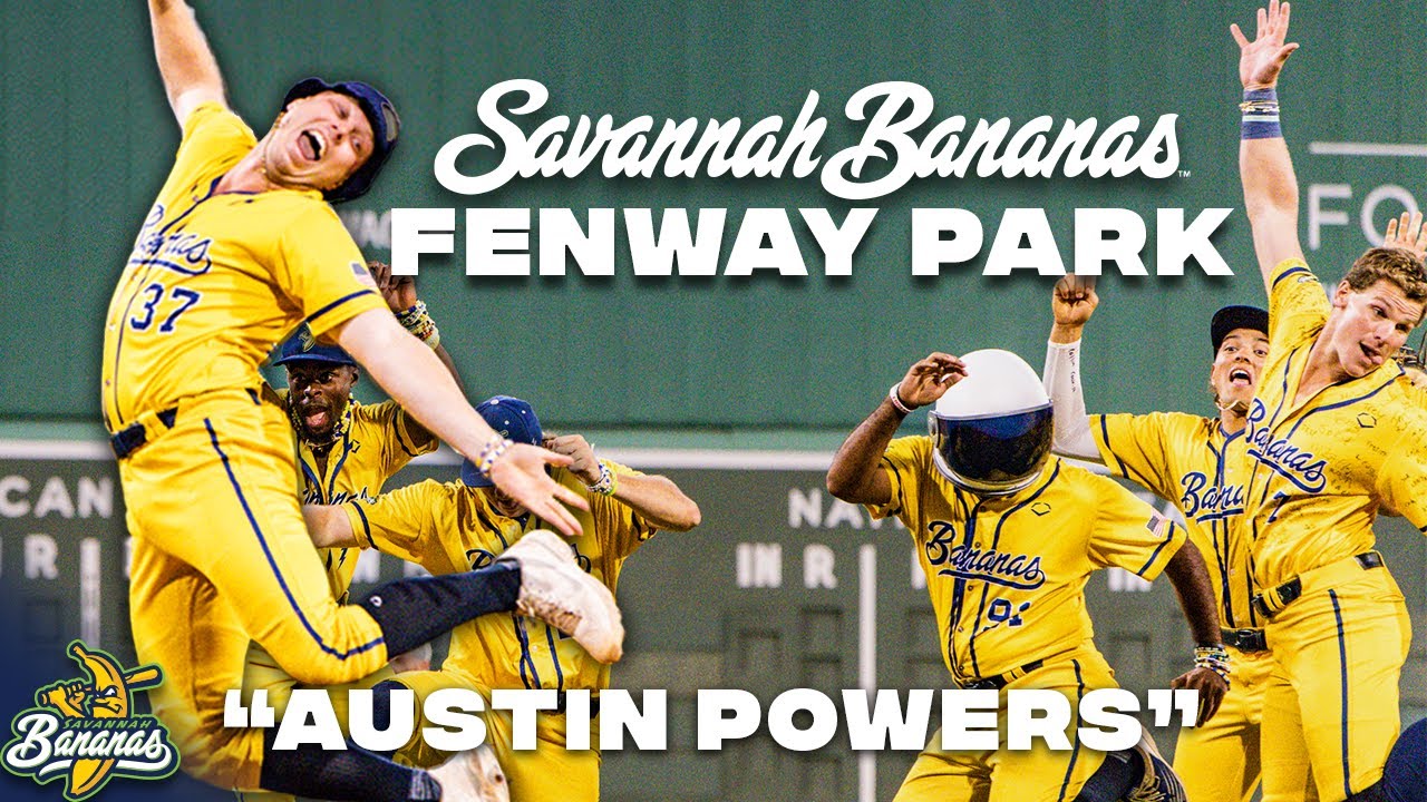 Austin Powers Intro Parody at Fenway Park | The Savannah Bananas - YouTube