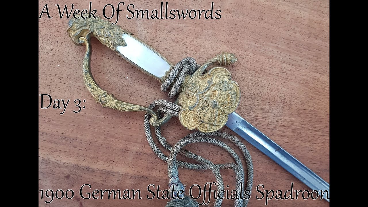 Imperial German State Officials Sword from 1900 - YouTube