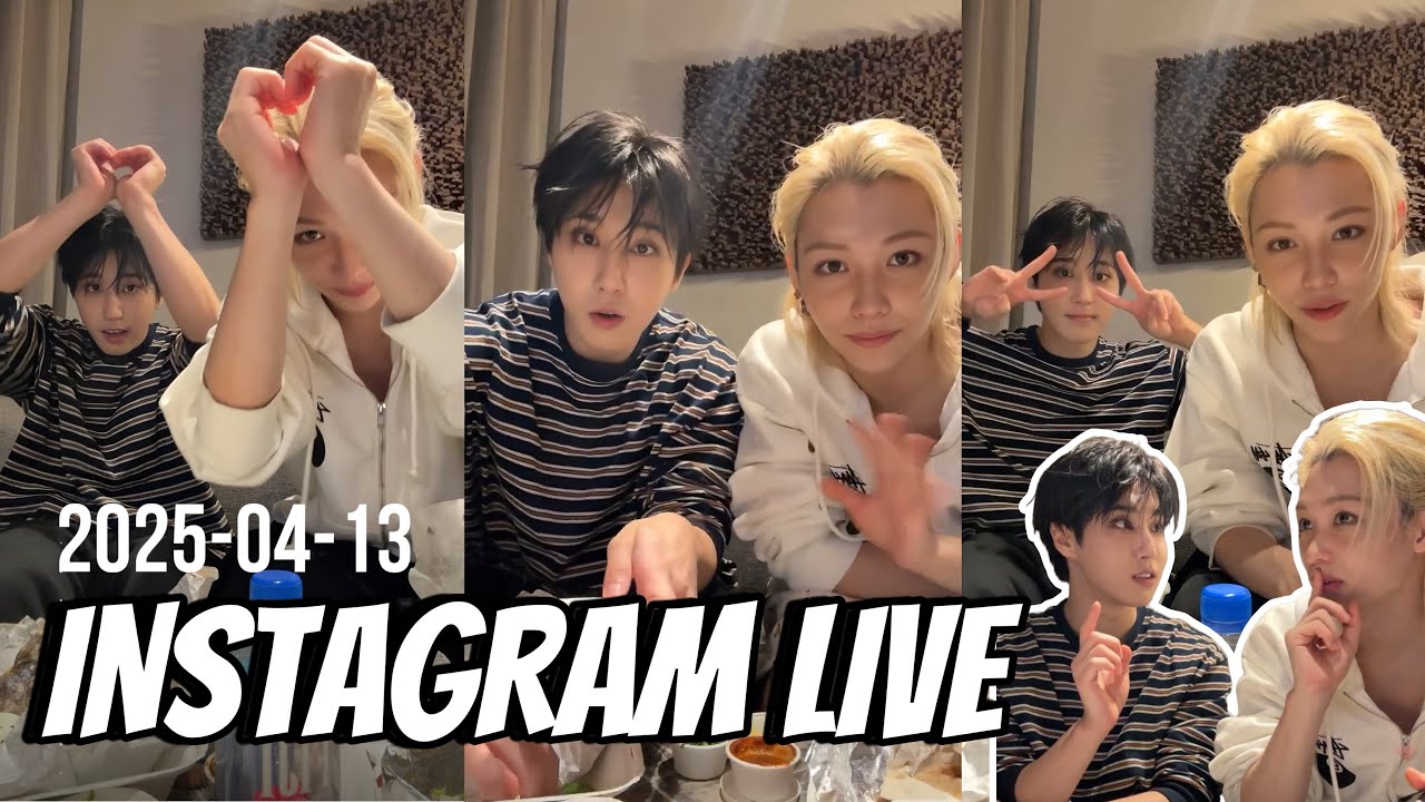 Han and Felix Instagram Live. 2025-04-13 | STRAY KIDS - YouTube