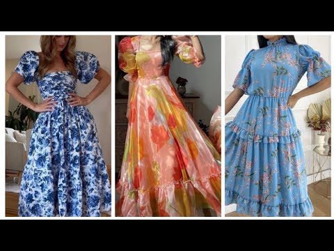 upcoming unique Western frock design for women western long maxi dress ...