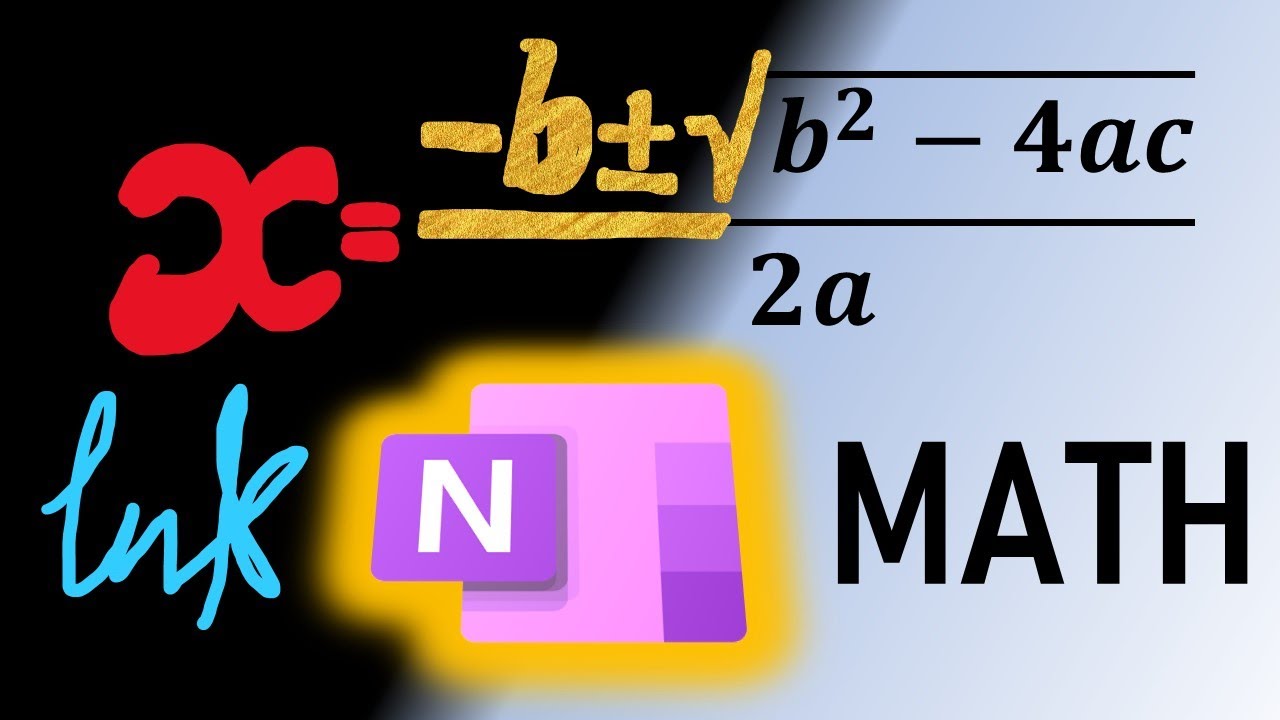 Write Math PROPERLY on OneNote with Ink - YouTube