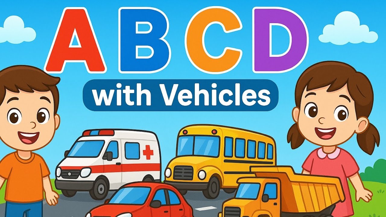 ABCD With Vehicles for kids | A to Z vehicles| Learn ABC With Transport ...