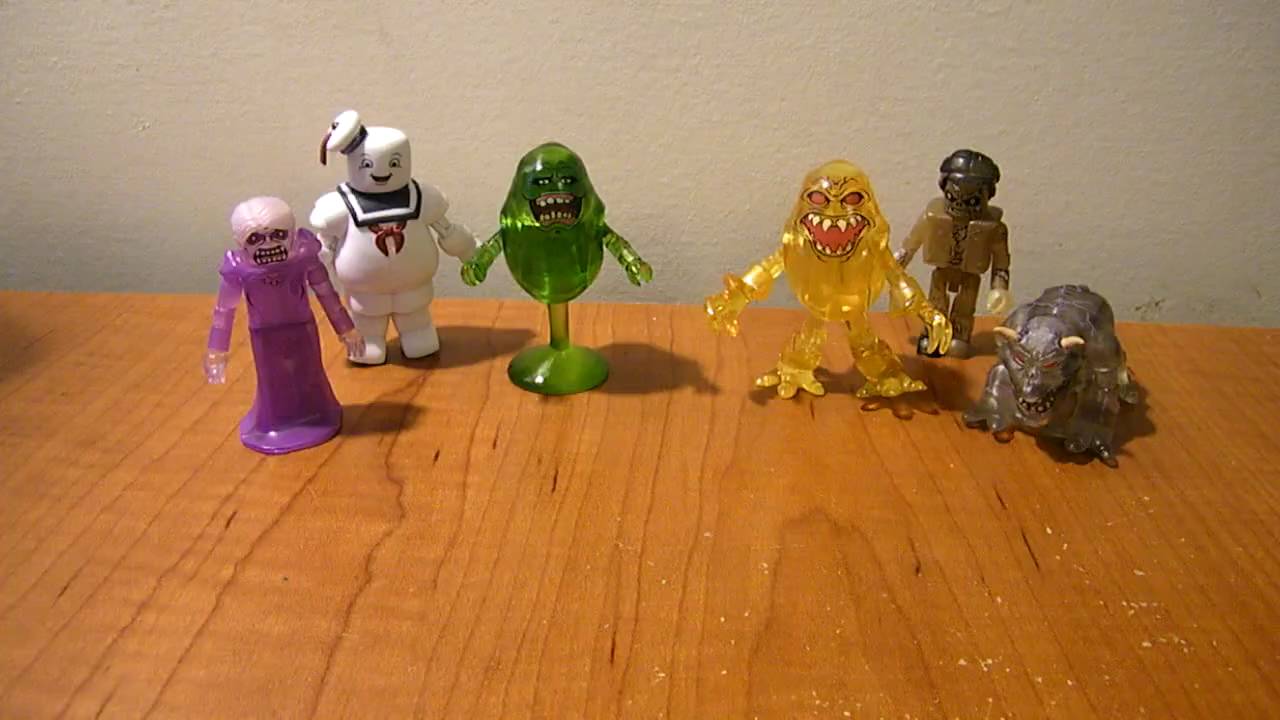 Ghostbusters Minimates Slimer and Washington Square Ghost - YouTube