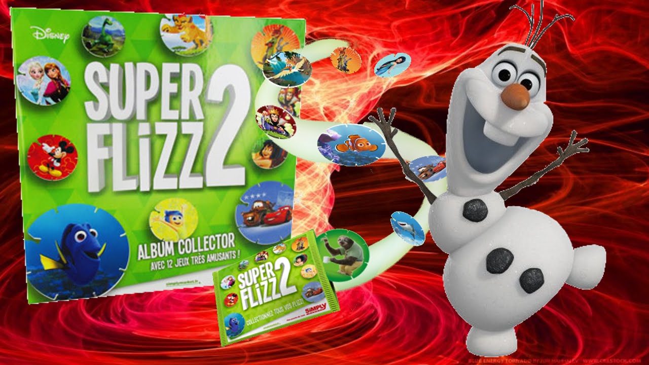 OUVERTURE DE 15 POCHETTE SUPER FLIZZ 2 - DISNEY - SIMPLY - YouTube