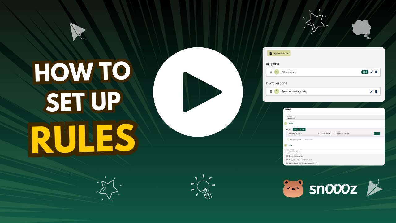 How-To Setup Rules - YouTube
