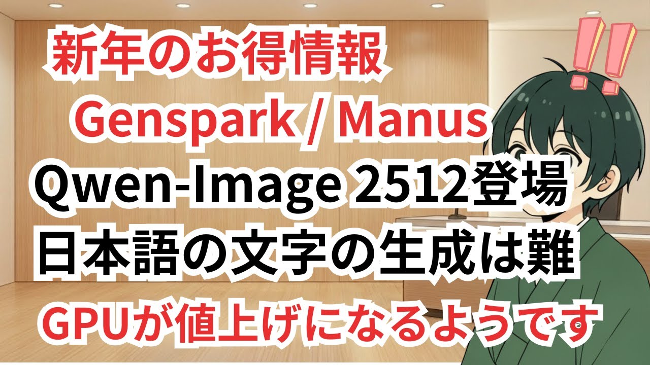 Gensparkの割引セールがすごい、 DeepSeekの論文がすごそう、GPUの値上げがされるようです【毎日AIニュース】 - YouTube