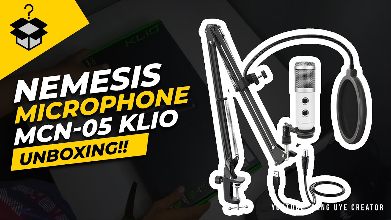 Unboxing CONDENSER MICROPHONE NEMESIS NYK MCN 05 | mic condenser murah ...