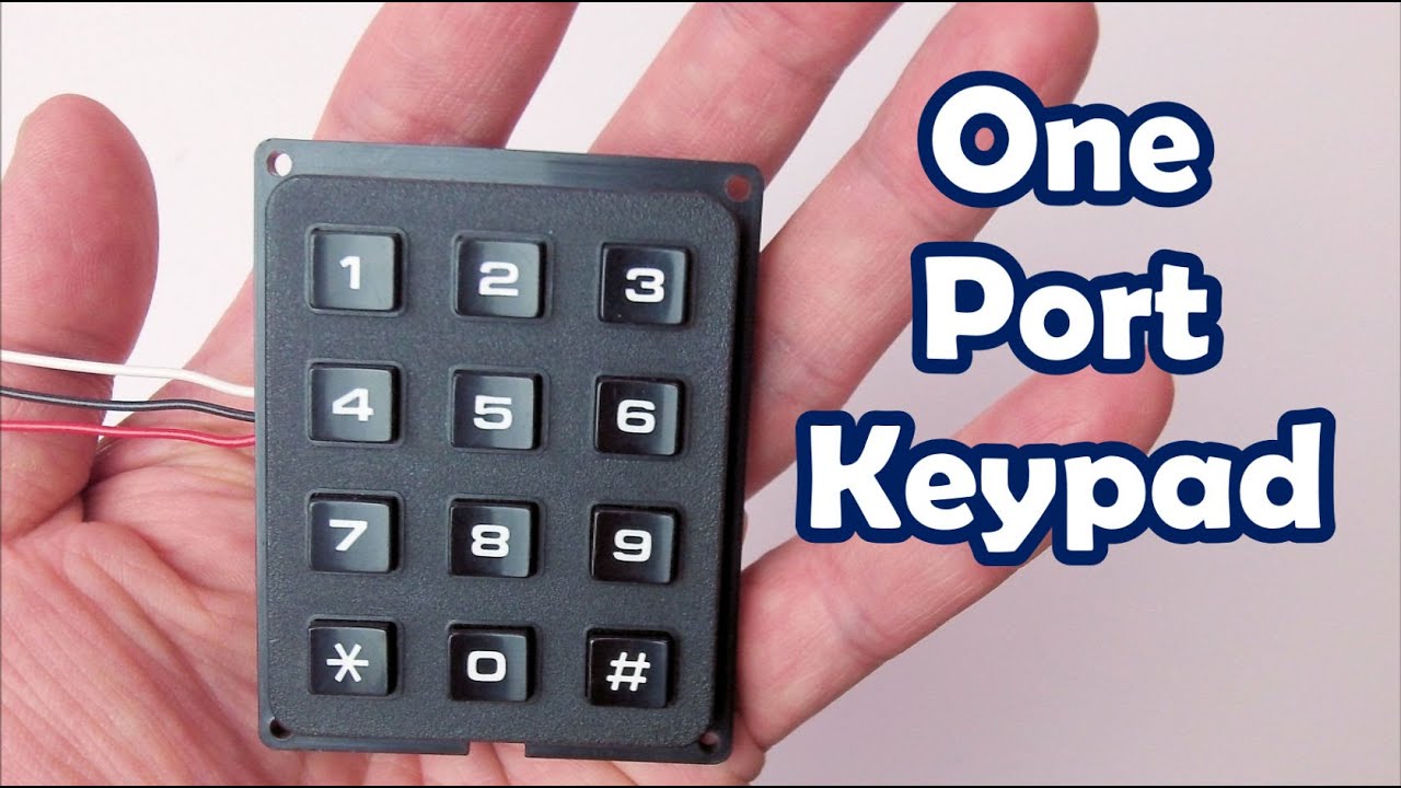 One Wire Keypad : Use only One IO Pin for a 12 Button Keypad: Eye-On ...
