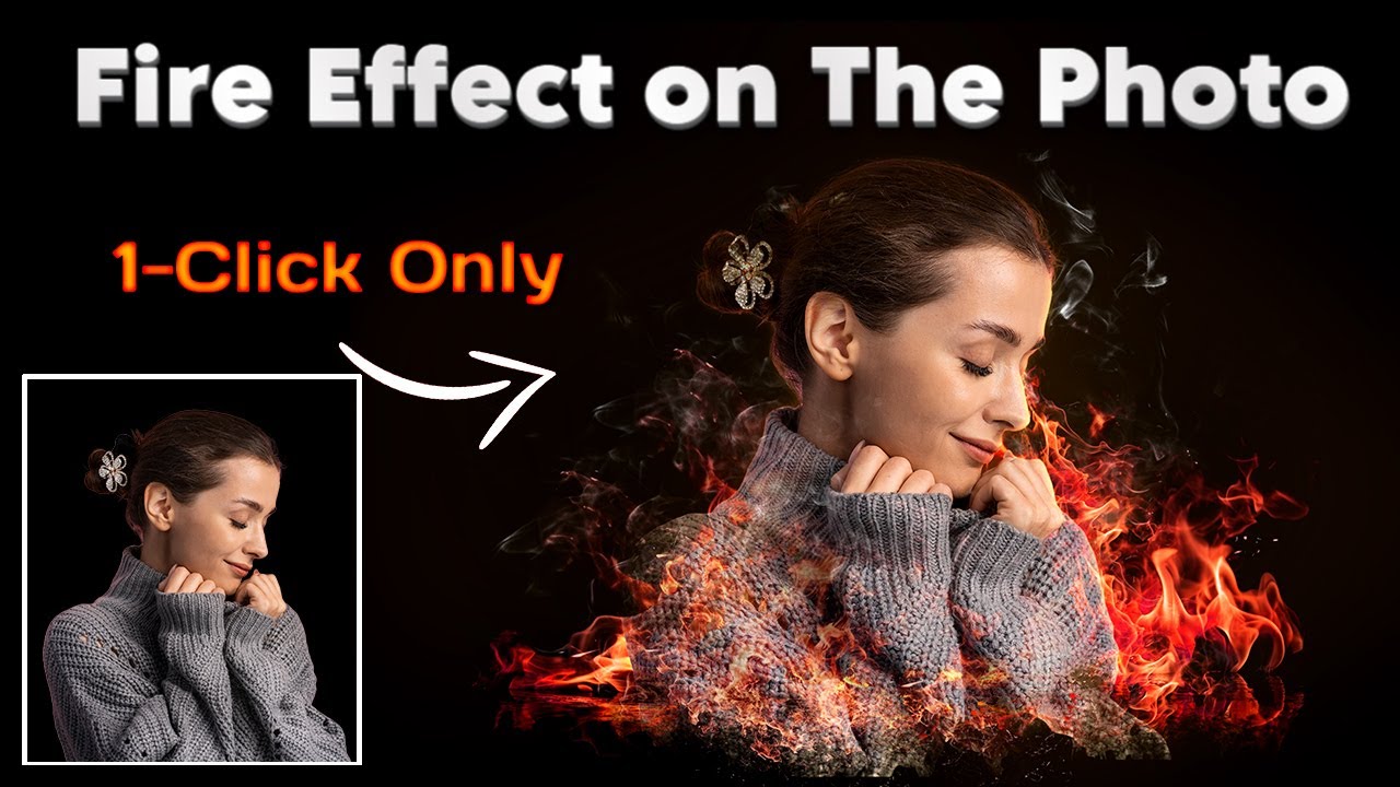Fire Effect on the Photo l Fire Photo Effect with 1-Click Only l Ai ...