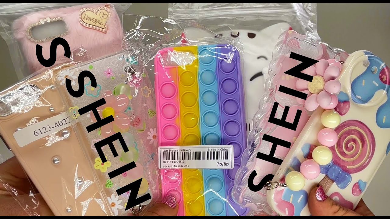 Cute Shein FIDGET Phone Case Haul ASMR - YouTube