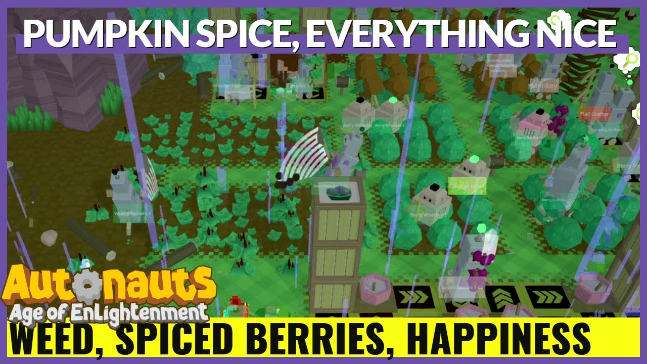 De-Weeding The Garden For TOP Tier Foods | Autonauts | Episode 4 - YouTube