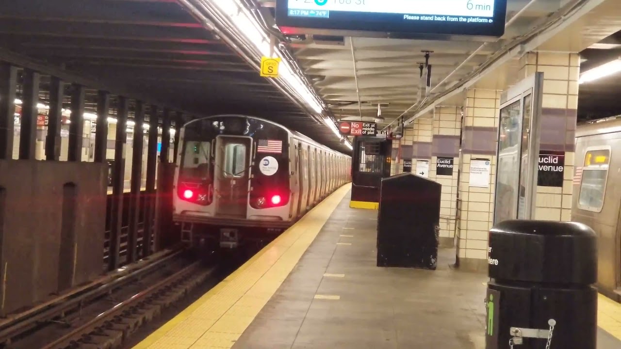 R179 Train Leaving The Pitkin Yard And Passing Euclid Avenue Station ...